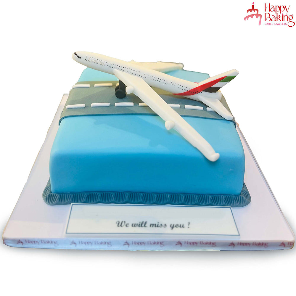 Emirates Runway Takeoff Cake – Happy Baking by Vino